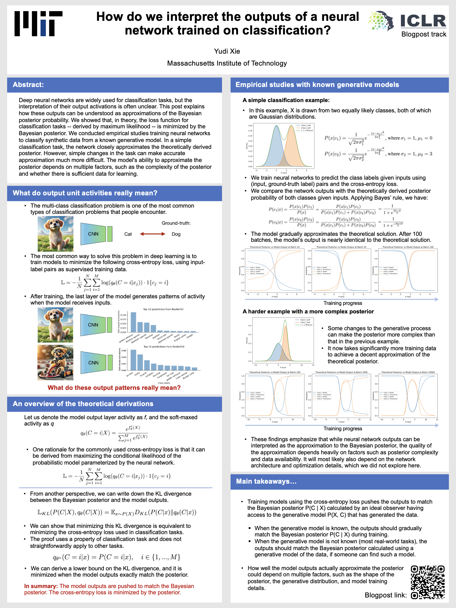 Iclr Poster How Do We Interpret The Outputs Of A Neural Network Trained On Classification
